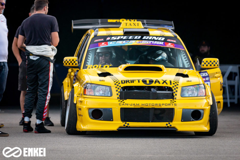 Subaru Forester Can-Jam Drift Taxi on Enkei RPF1 | Enkei Wheels