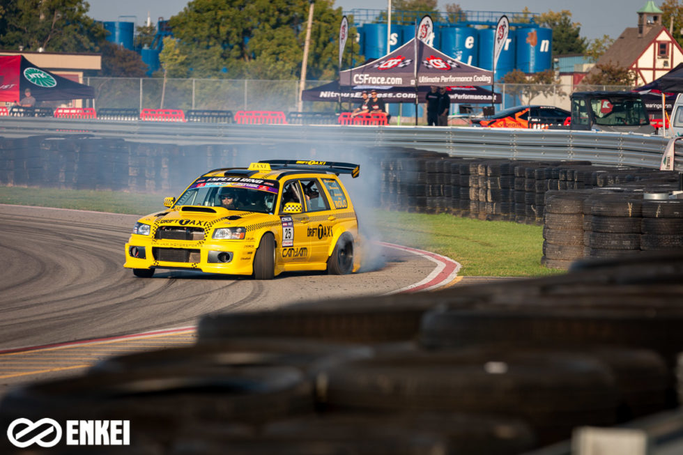 Subaru Forester Can-Jam Drift Taxi on Enkei RPF1 | Enkei Wheels